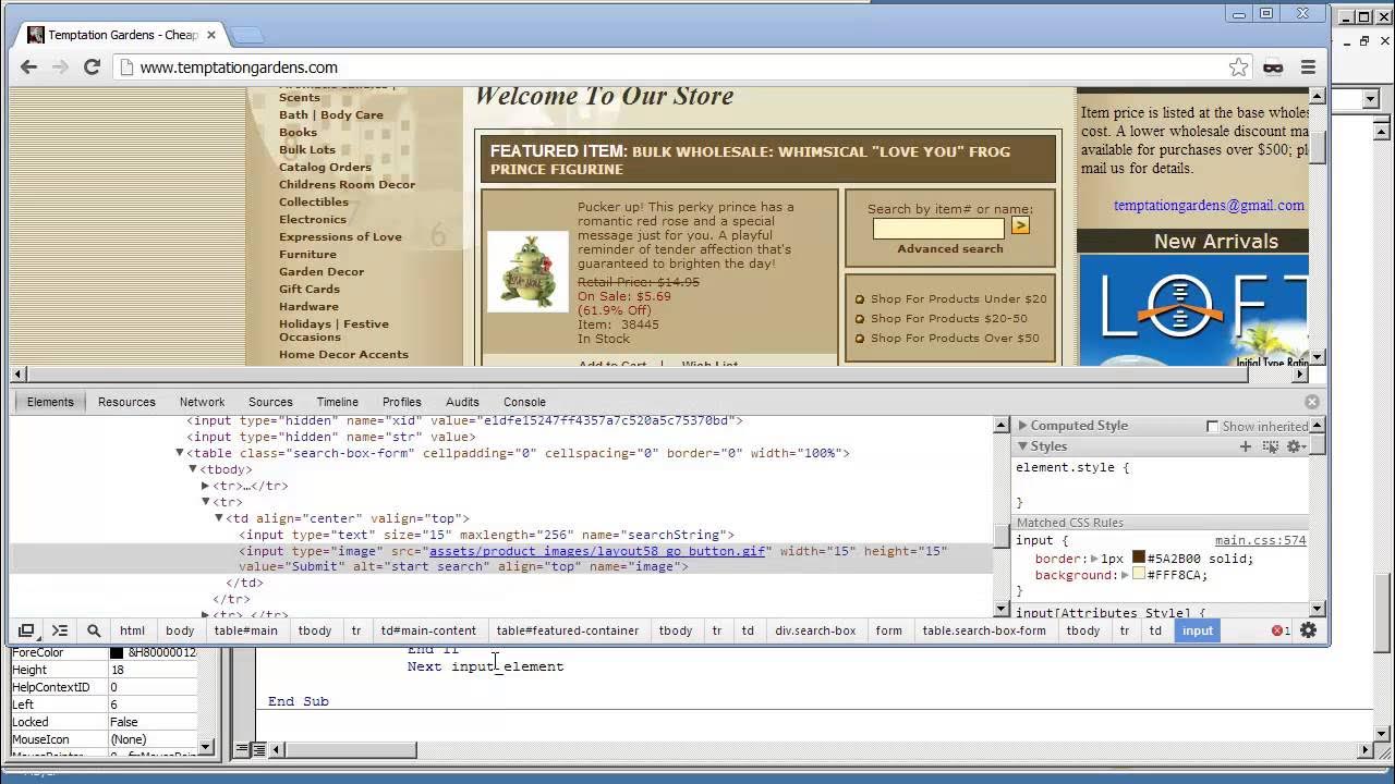 Web Scraper VBA Application1.25-Clicking a Button or Image Element on Web Form - YouTube