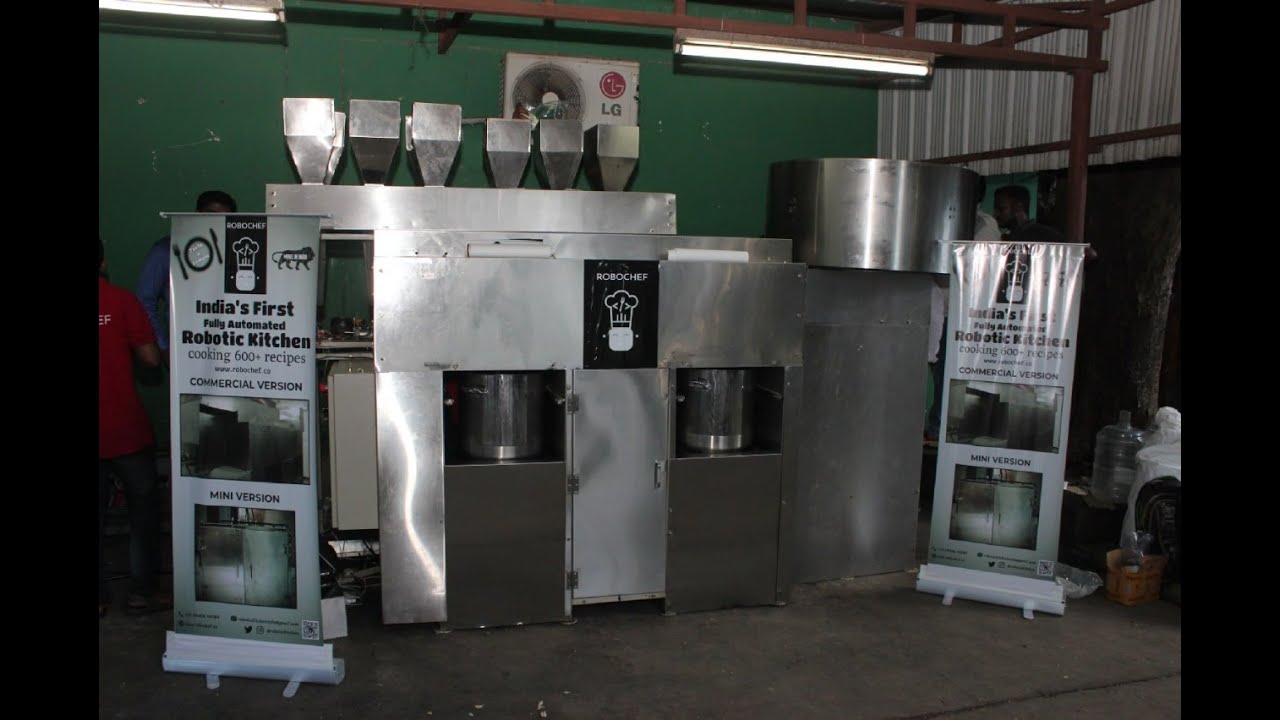 India First Fully automated Robotic Kitchen Launch AT chennai - YouTube