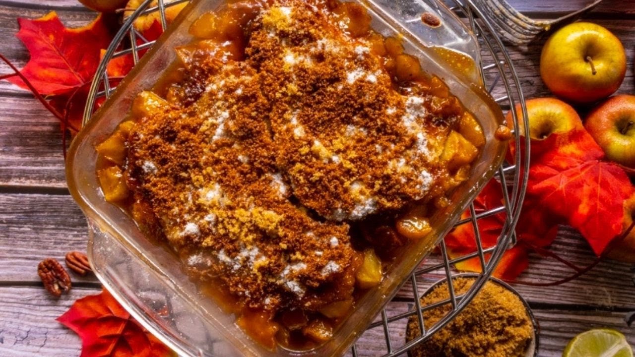 Caramel Apple Pecan Cobbler | Easy Apple Cobbler Recipe with fresh ...