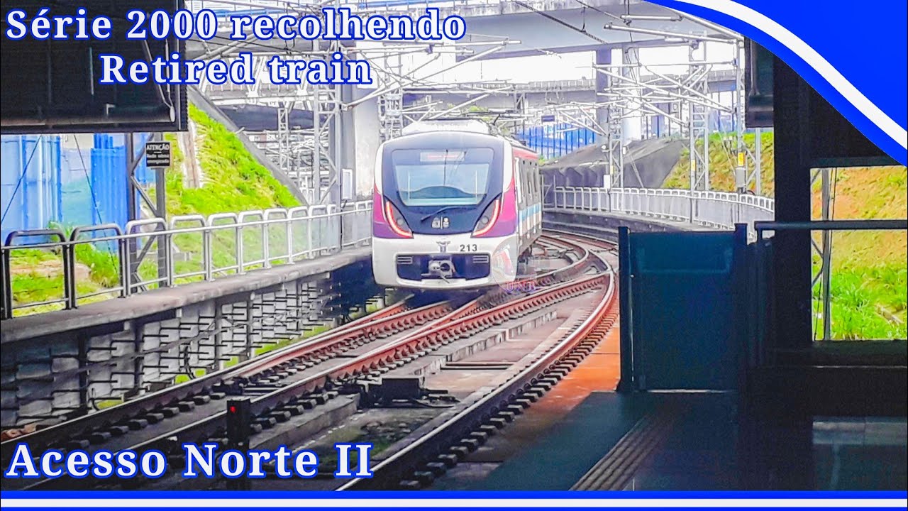 Hyundai Rotem EMU Série 2000 (B-13) recolhendo na Est Acesso Norte II ...