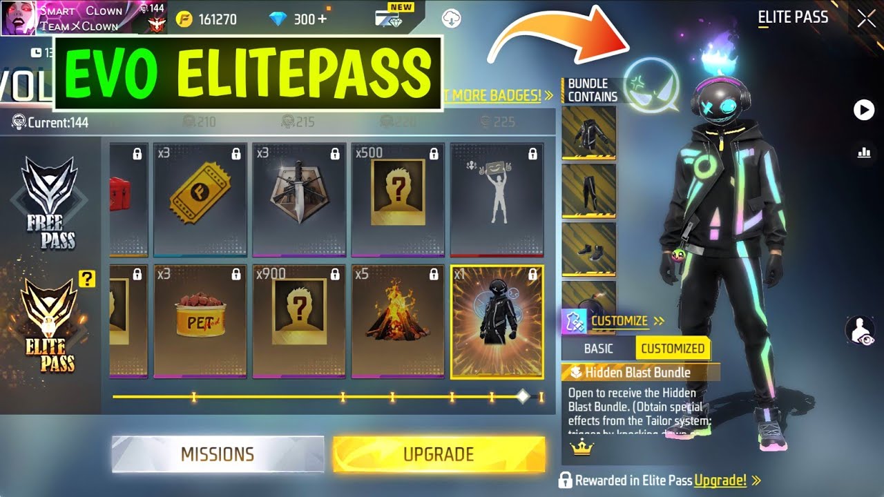 JANUARY EVO BUNDLE ELITEPASS FULL REVIEW | FREE FIRE NEW EVENT | FF NEW ...