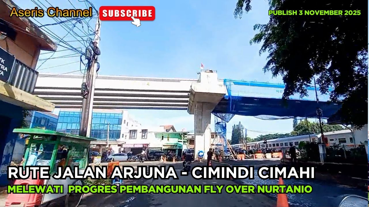 MELEWATI PROGRES PEMBANGUNAN FLY OVER NURTANIO || RUTE ALTERNATIVE ...