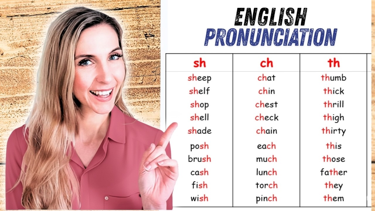 English Pronunciation Practice for Adults | Digraphs - YouTube