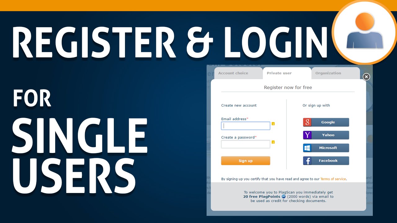 01 Register & Login for Singleusers - YouTube