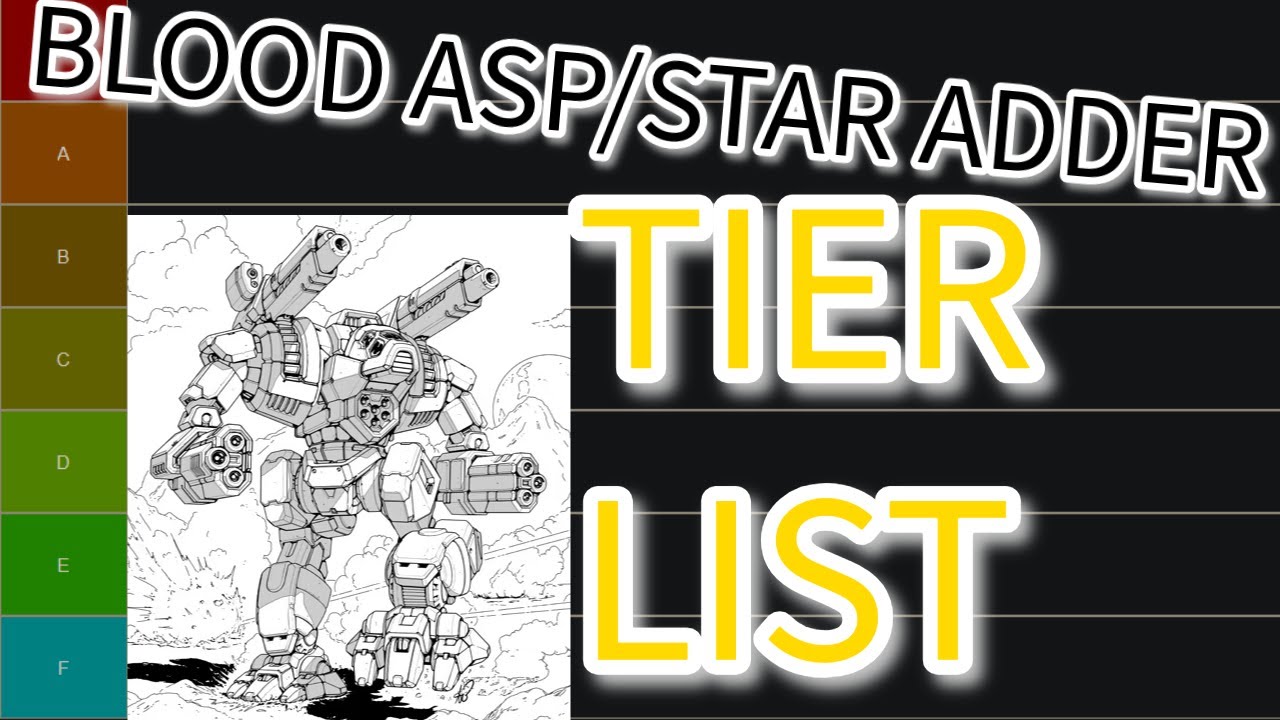 EVERY variant of the Star Adder RANKED on a tier list! Blood Asp mech ...