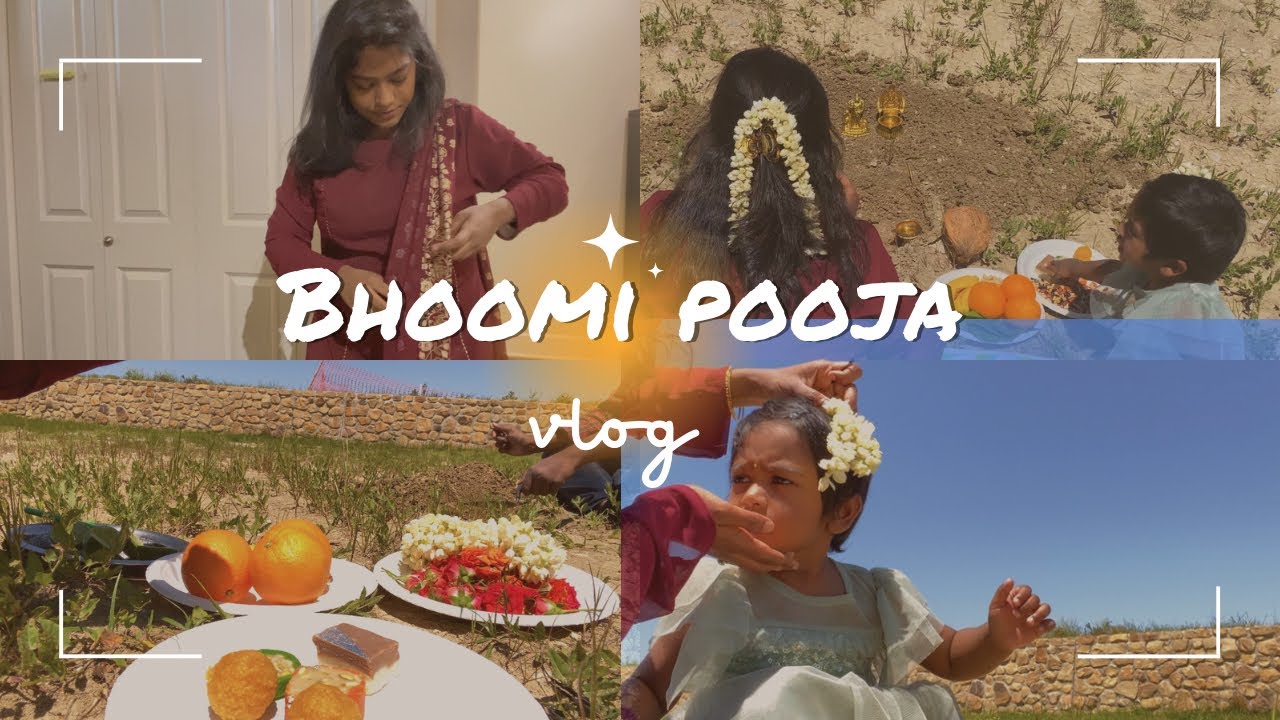 We did Bhoomi pooja in the USA | Spend a day with me - YouTube