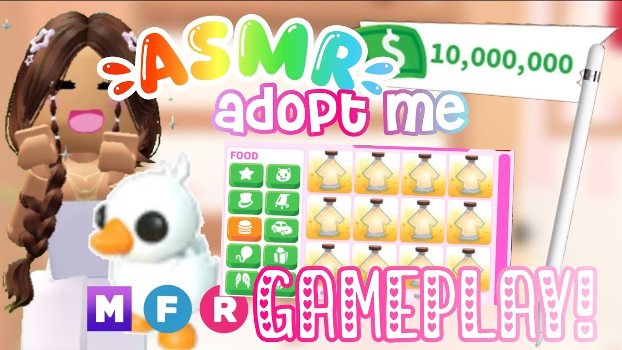 ASMR adopt me gameplay - X2 AGING! *making neon*💕🌸💵 - YouTube