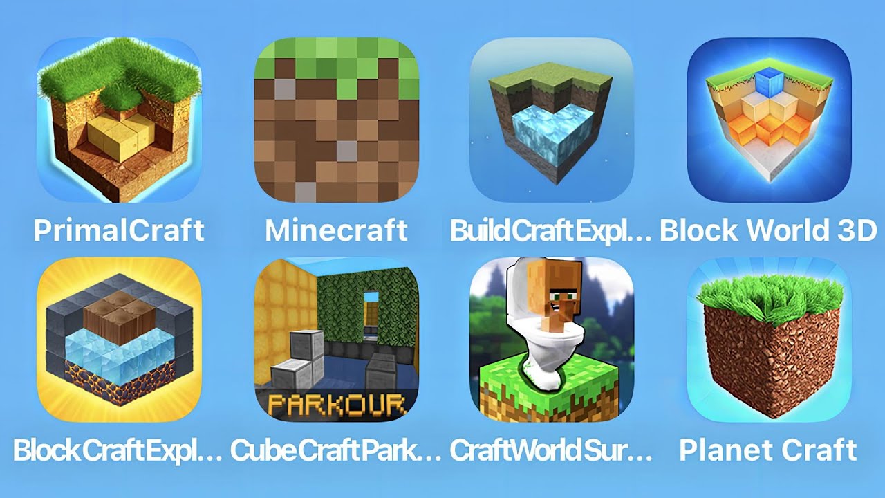 PrimalCraft, Minecraft, Build Craft, Block World 3D, Block Craft, Cube ...