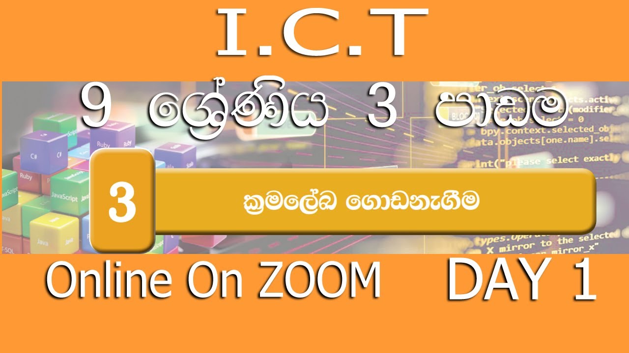 ක්‍රමලේඛ ගොඩනැගීම 9 ශ්‍රේණිය | Scratch Programing Grade 9 (Lesson1 ...