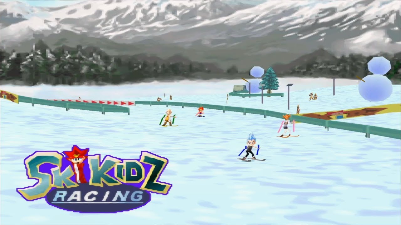 Ape Escape PS1 - Ski Kids Mini-Game - YouTube