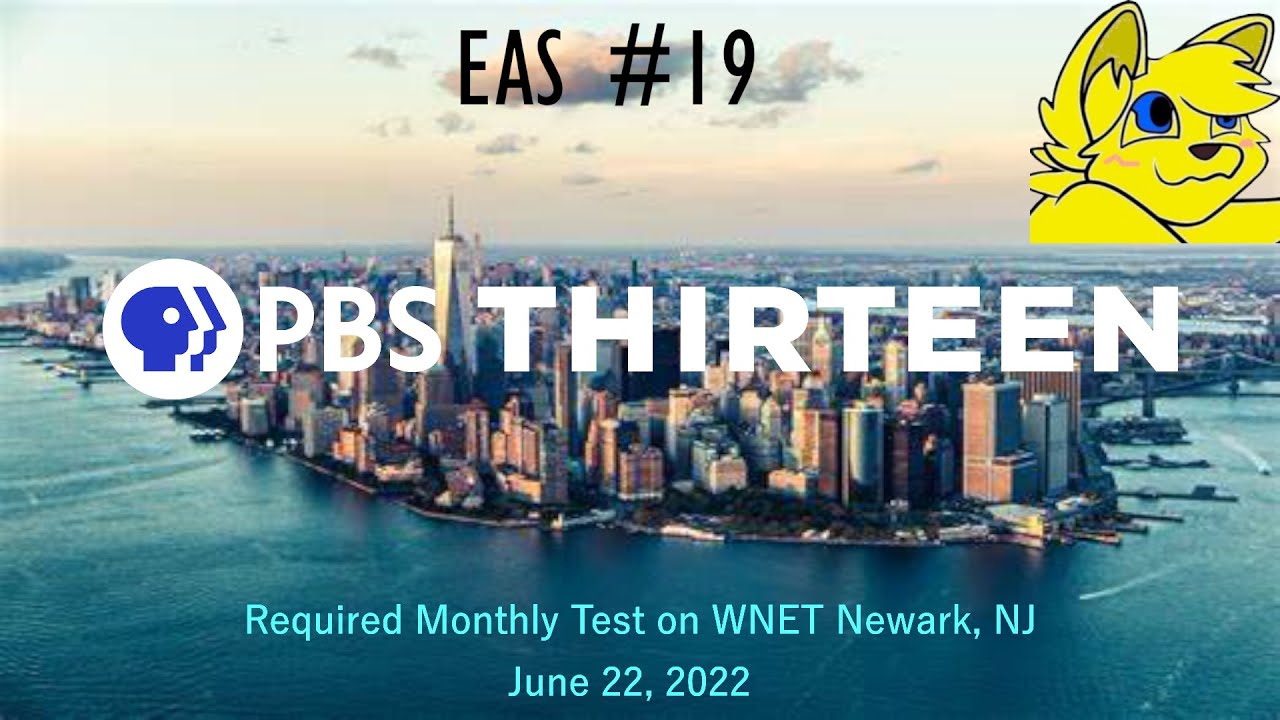 New Jersey Required Monthly Test on WNET Newark, NJ (THIRTEEN PBS) (6 ...