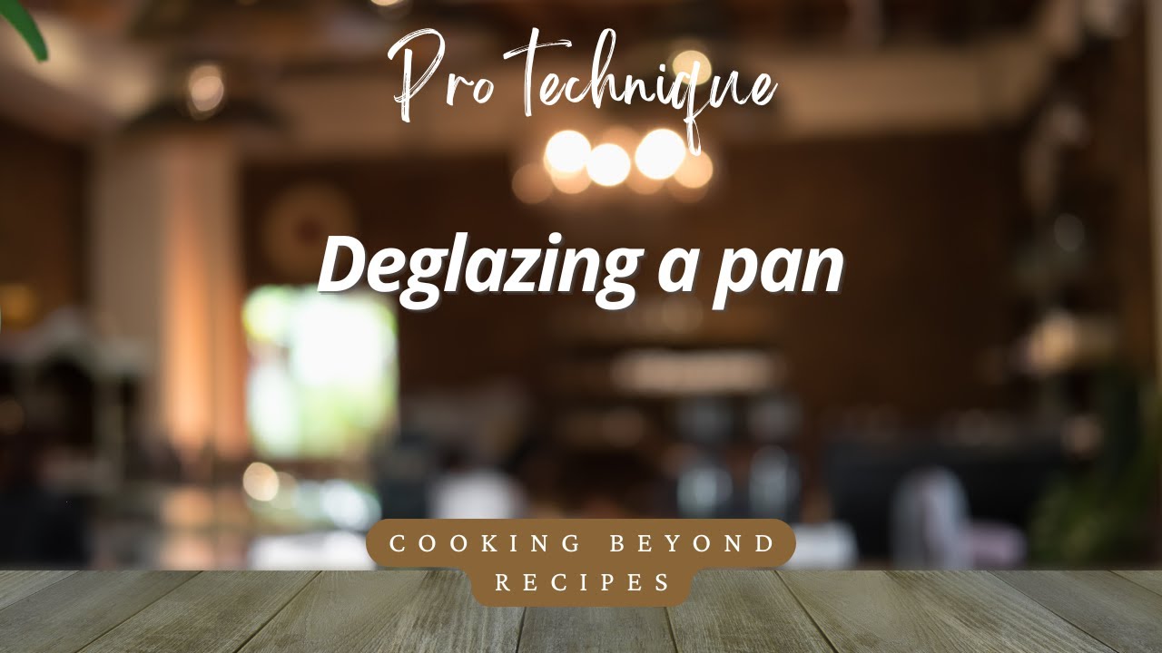 Pro technique deglazing a pan - YouTube