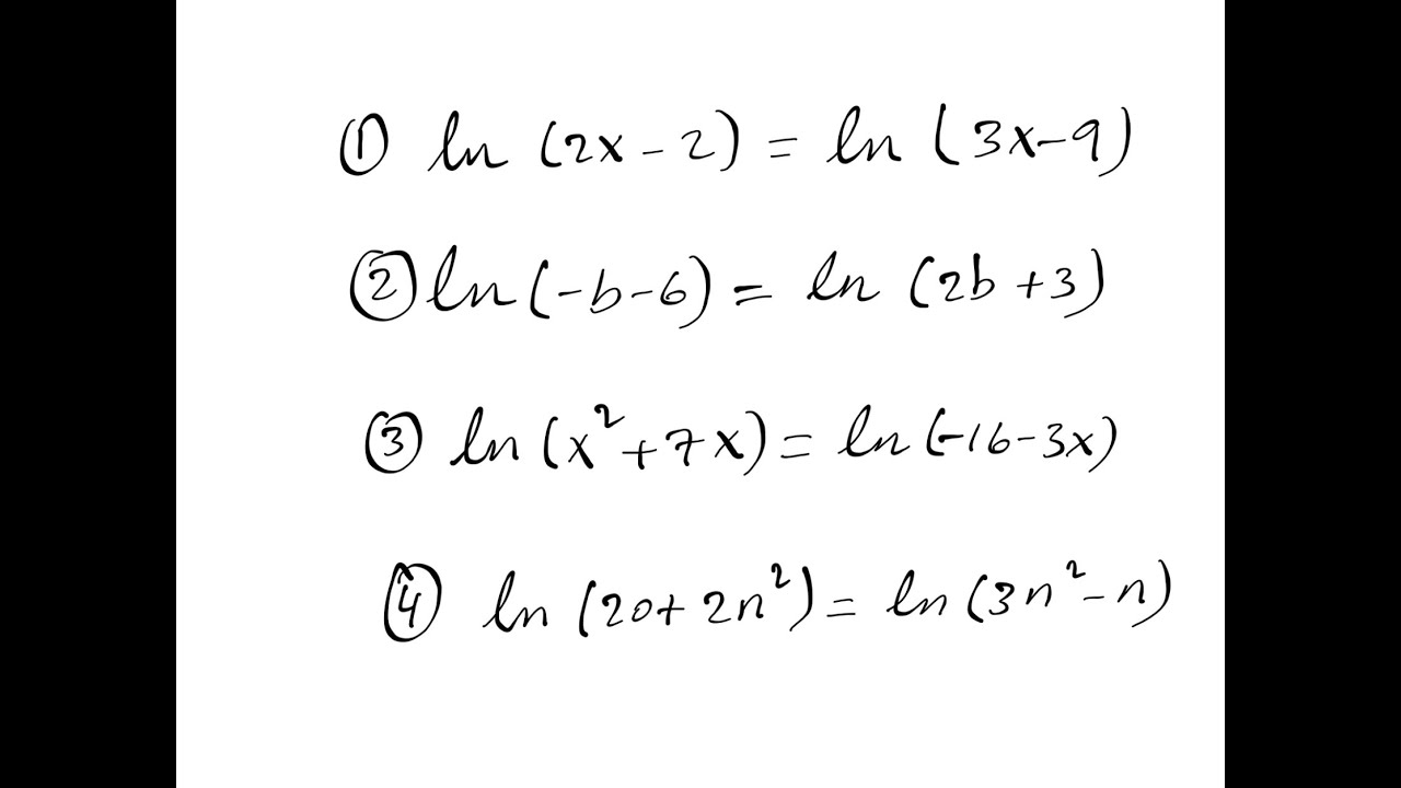 How To Solve Natural Log Equations YouTube how-to-solve-natural-log-equations-youtube