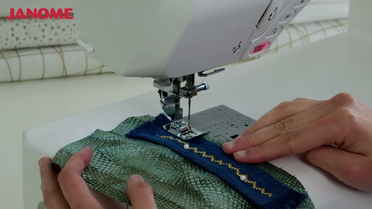 Using the Janome Bi-Level Presser Foot - YouTube