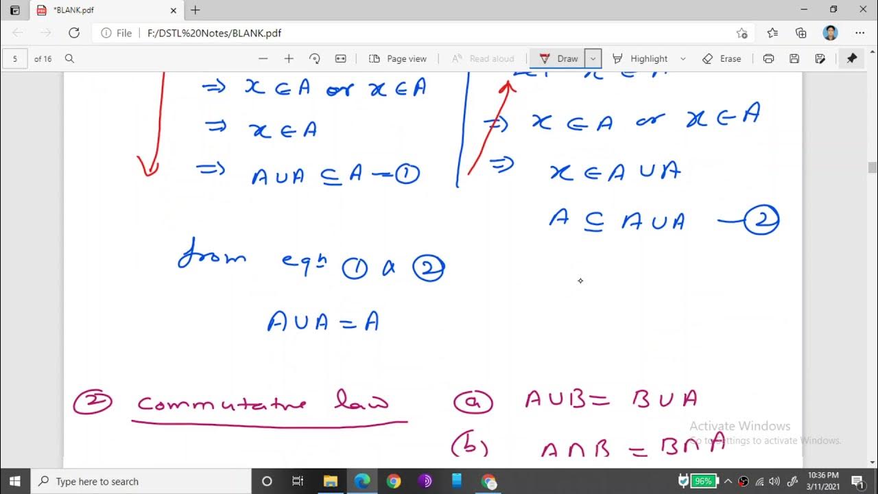 Set Theory Part 3||DSTL||Discrete Structure & Theory of Logic||AKTU - YouTube