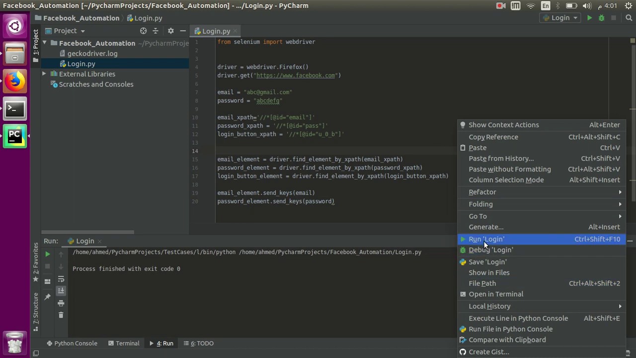 Automate Facebook Login Using Selenium And Python Youtube 2550
