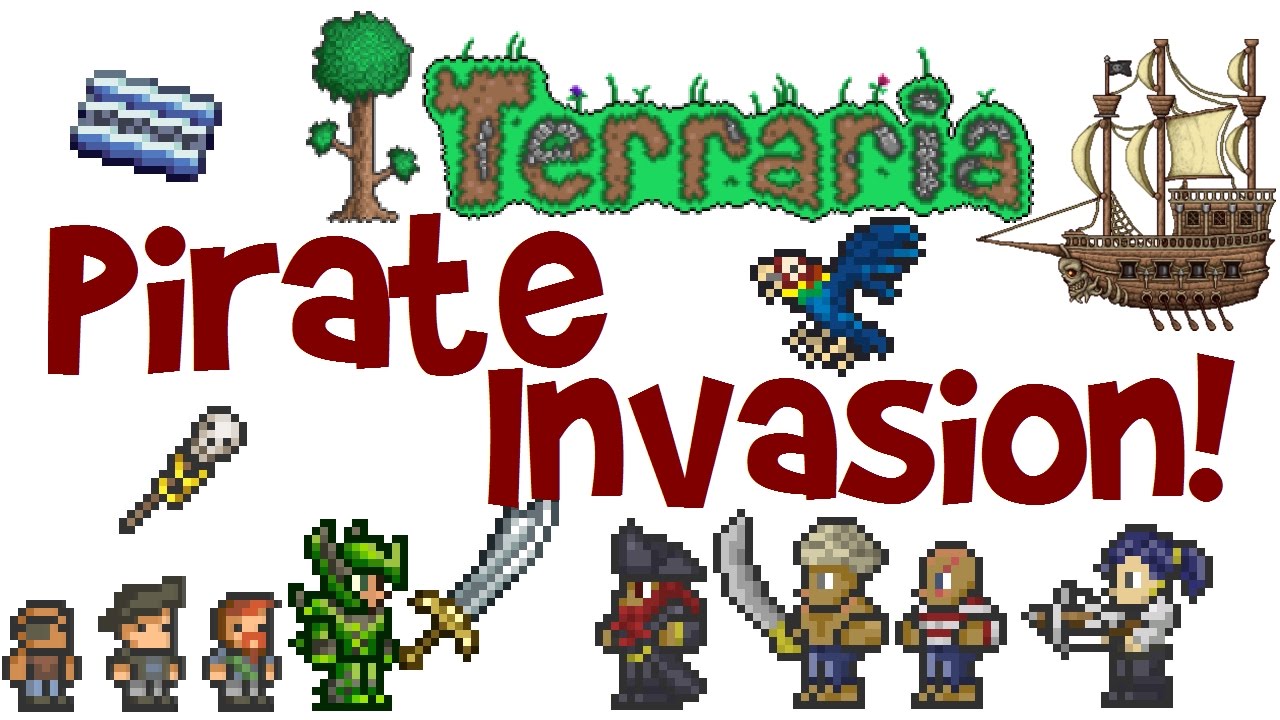 Terraria Pirate Invasion, Ship & Staff! (Guide/Let's Play, 1.3 PC ...