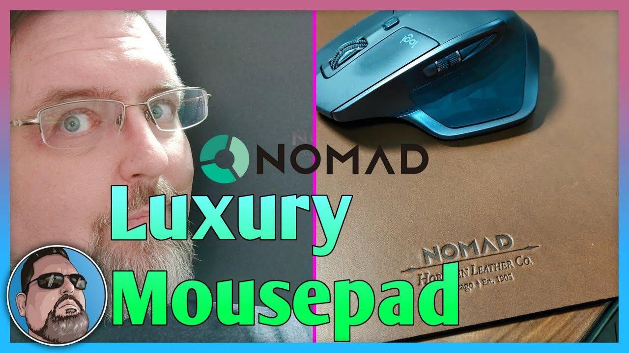 The MOST Elegant Mousepad! Nomad Horween Leather Mousepad - YouTube