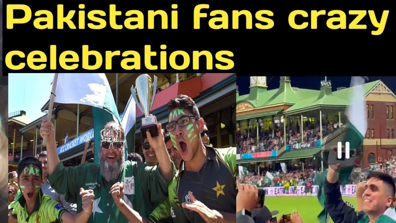 Pakistani fans crazy celebrations after winning the semi final against ...