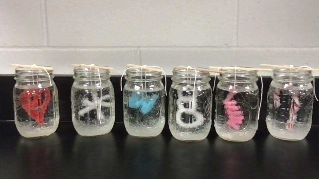 Christmas Chemistry: Crystal Ornaments using Borax - YouTube
