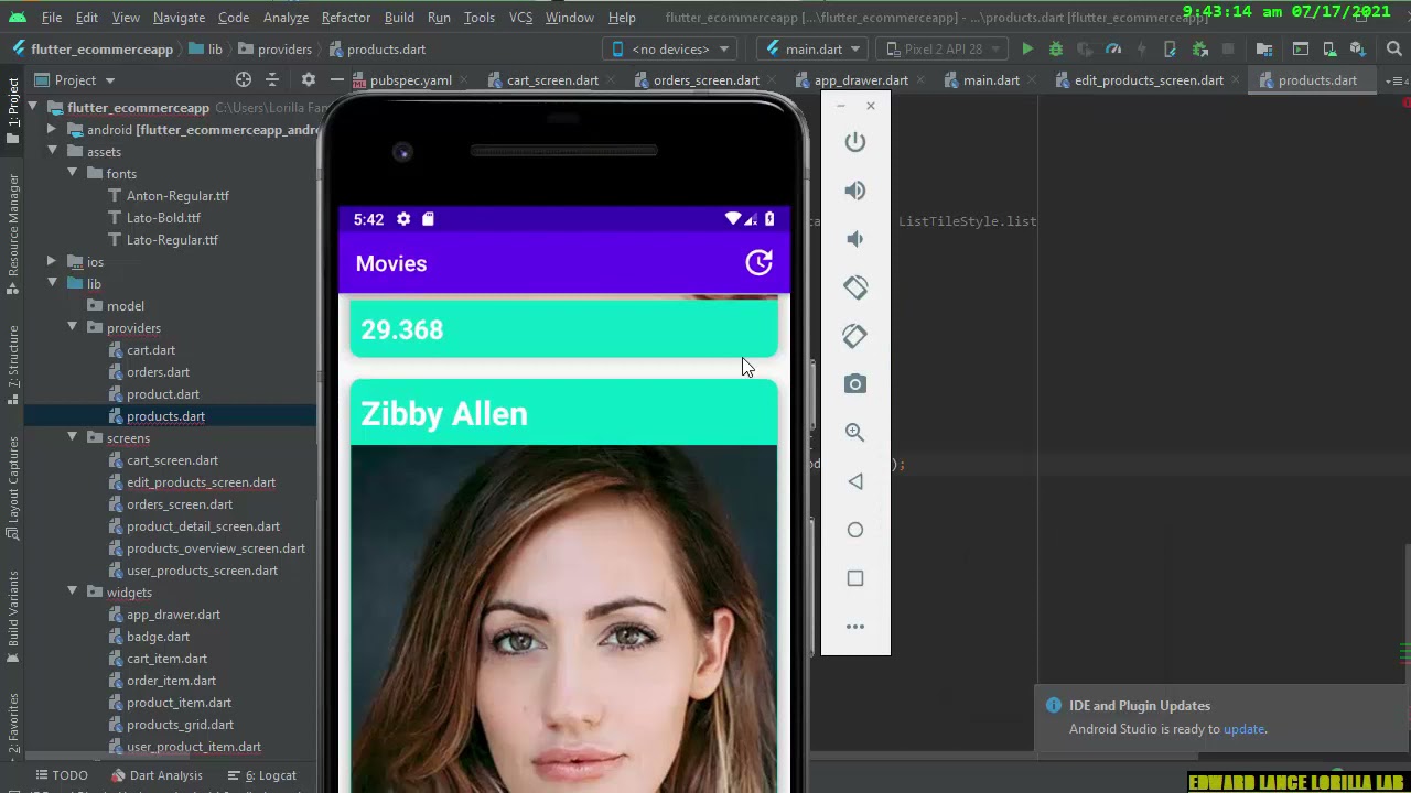 【FLUTTER ANDROID STUDIO and IOS】Working with async and await Ecommerce ...