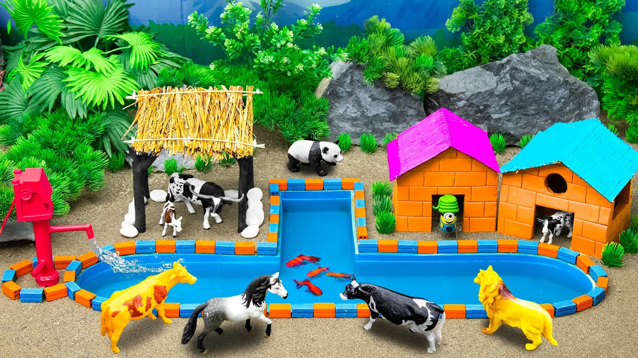 40 Minutes Satisfying Build Creative Countryside Farm Diorama - Cattle ...