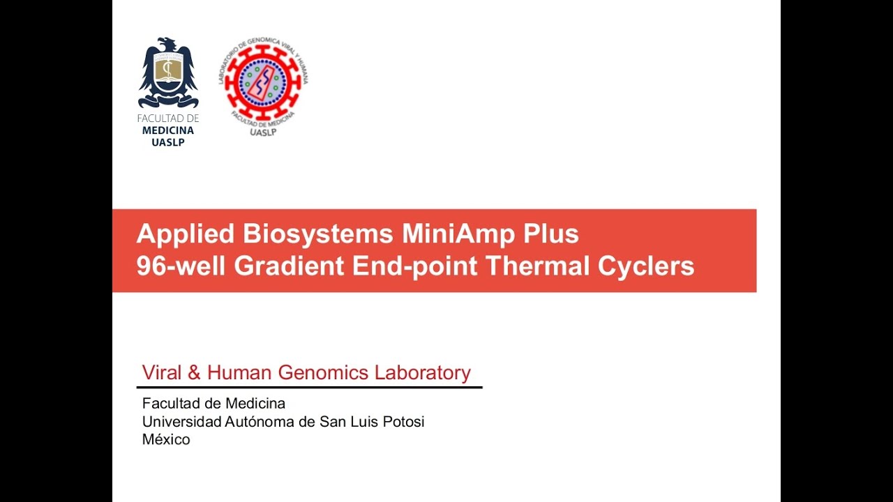 AppliedBiosystem's MiniAmp Plus End-Point Gradient Thermal Cycler - YouTube