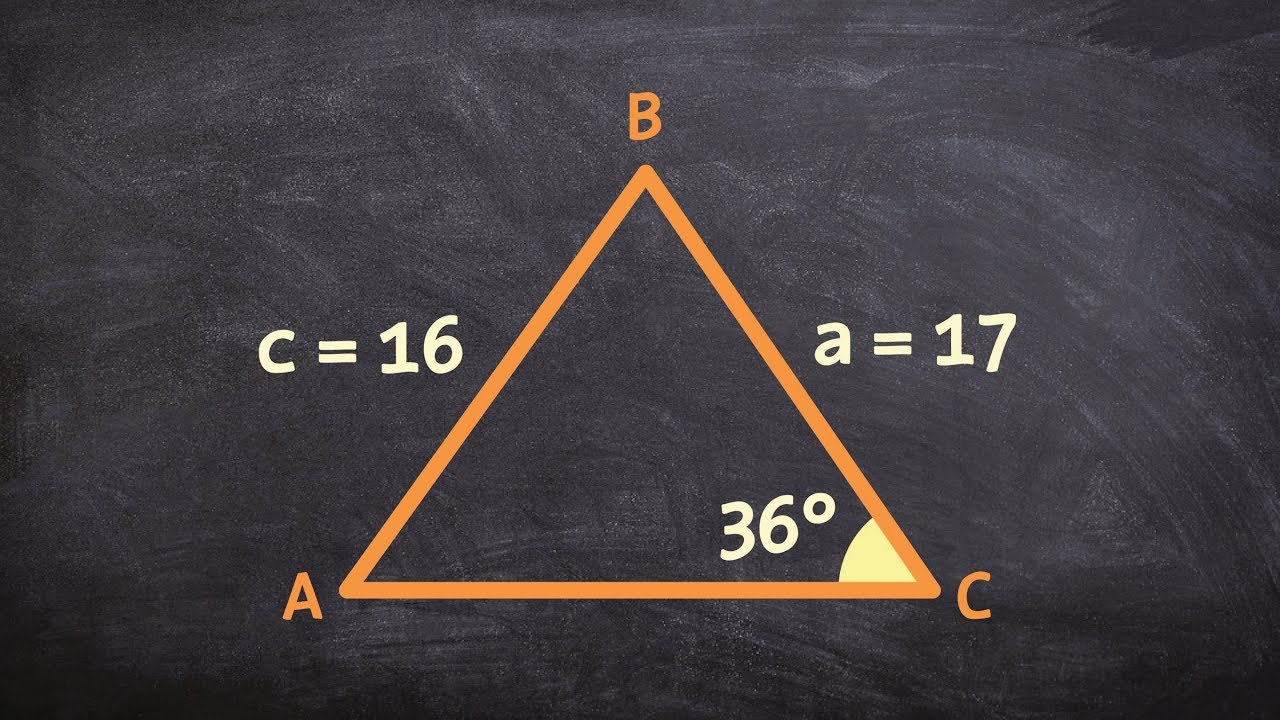 Determine 1, 2, or no triangles law of sines - YouTube