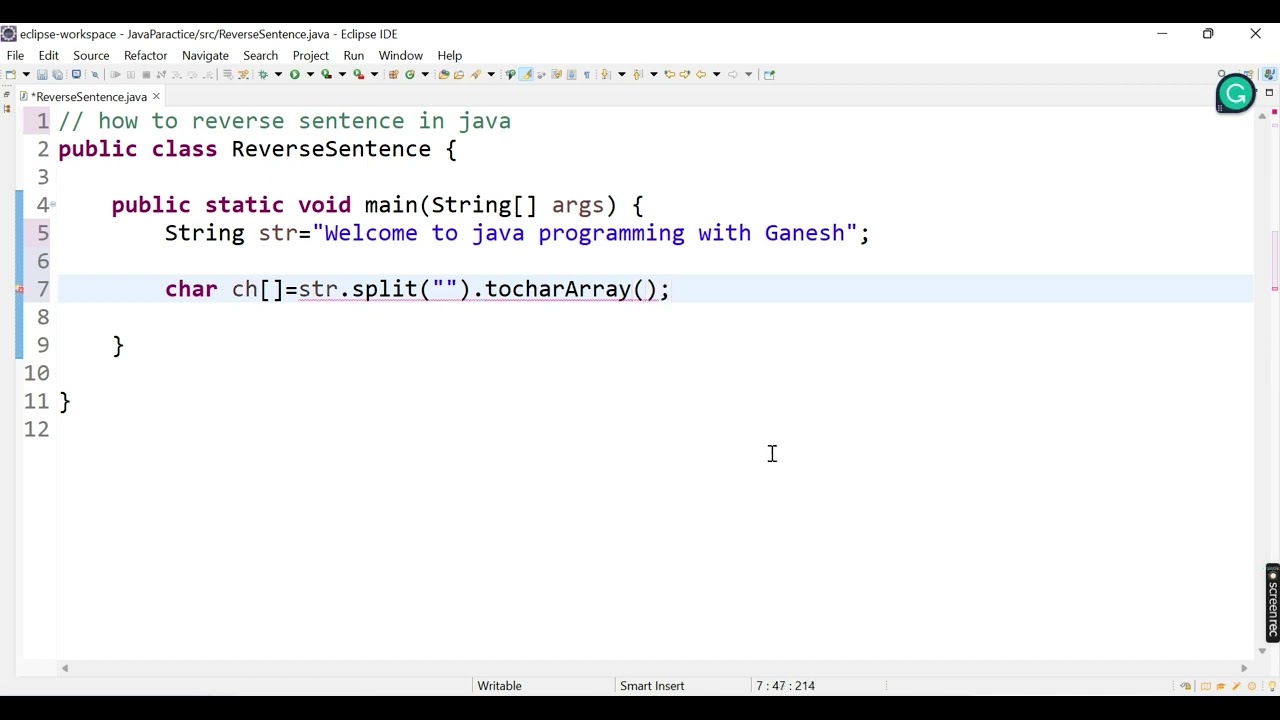 How To Reverse Sentence In Java YouTube How To Reverse Sentence In Java YouTube
