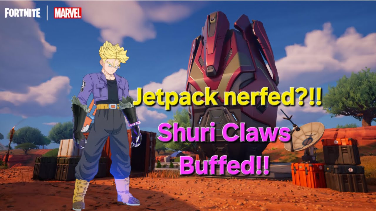 Fortnite Nerfed the Jetpack and Buffed Shuri Claws - YouTube