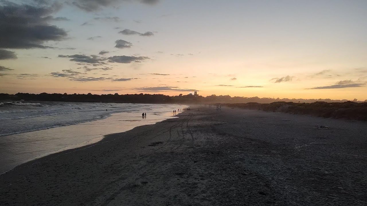 Time-lapse video, Sundown from Second Beach, Middletown, Rhode Island ...