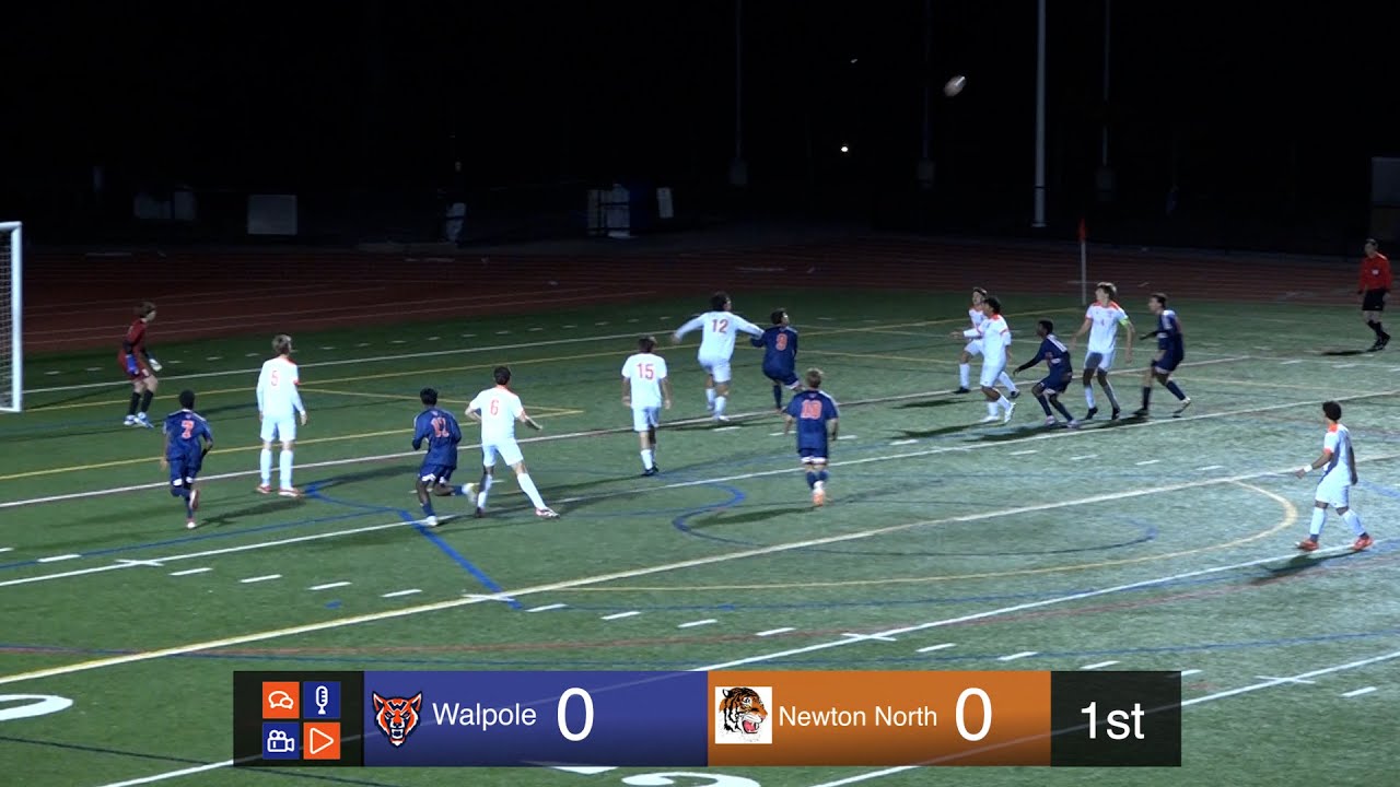 Walpole Boys Varsity Soccer vs. Newton North - YouTube