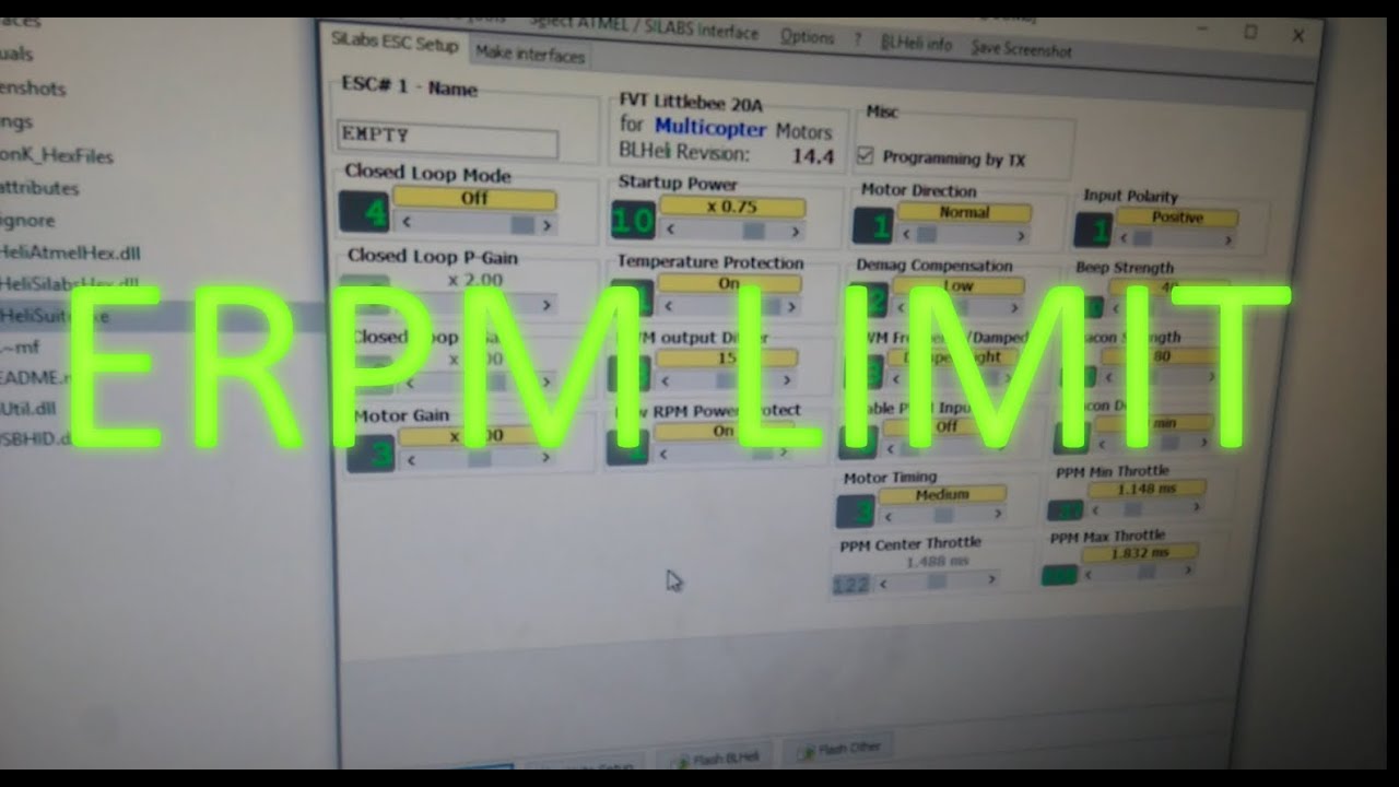 Motor ERPM - Troubleshooting - YouTube