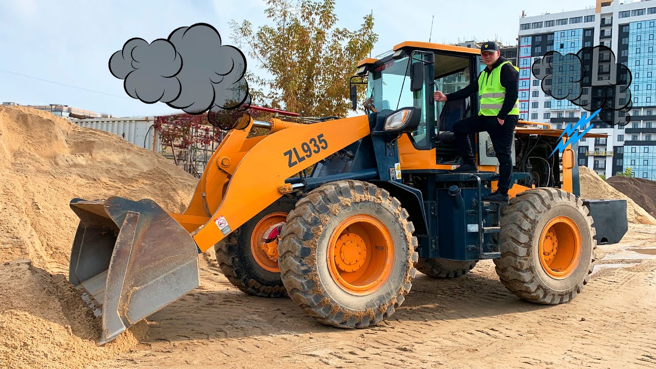 Traktor Loader yang besar sedang rusak - Dima menolong seseorang - YouTube