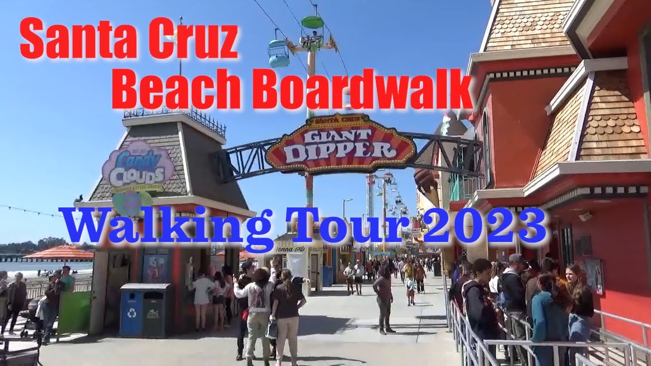 Santa Cruz Beach Boardwalk Walking Tour 2023 - YouTube