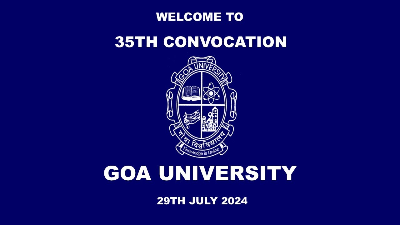 LIVE - 35th Convocation, Goa University - YouTube