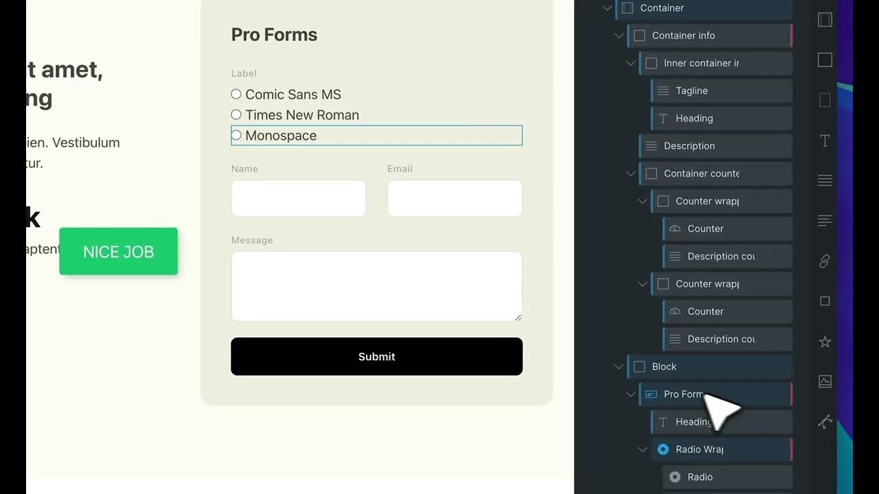 [Pro Forms] Change Font Family Dynamically using Live Variables - YouTube