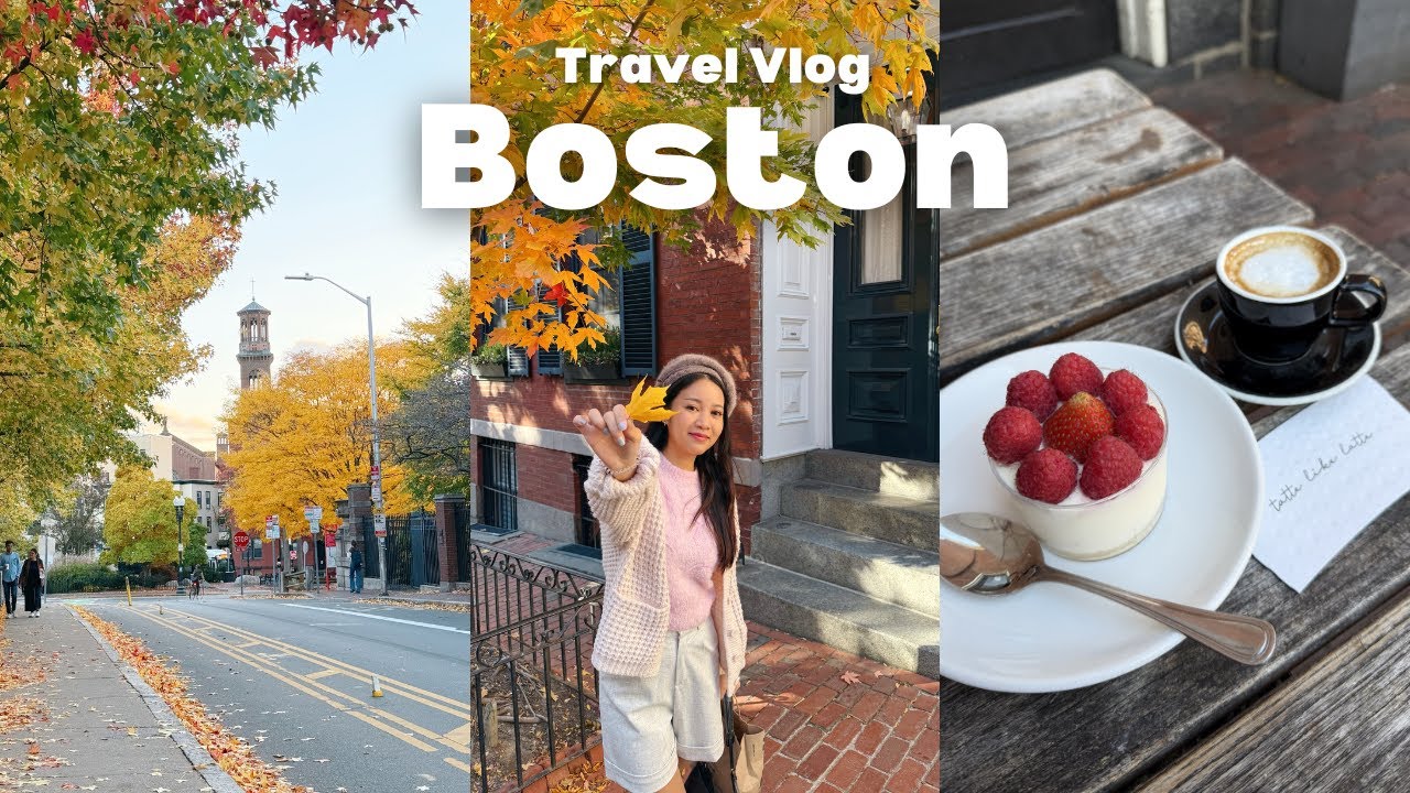Fall Foliage & Walking Downtown in Boston | Fancie around the world Ep ...