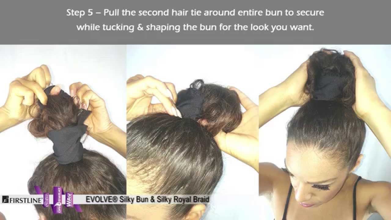 Styling Tips - Evolve Silky Bun & Royal Braid - YouTube