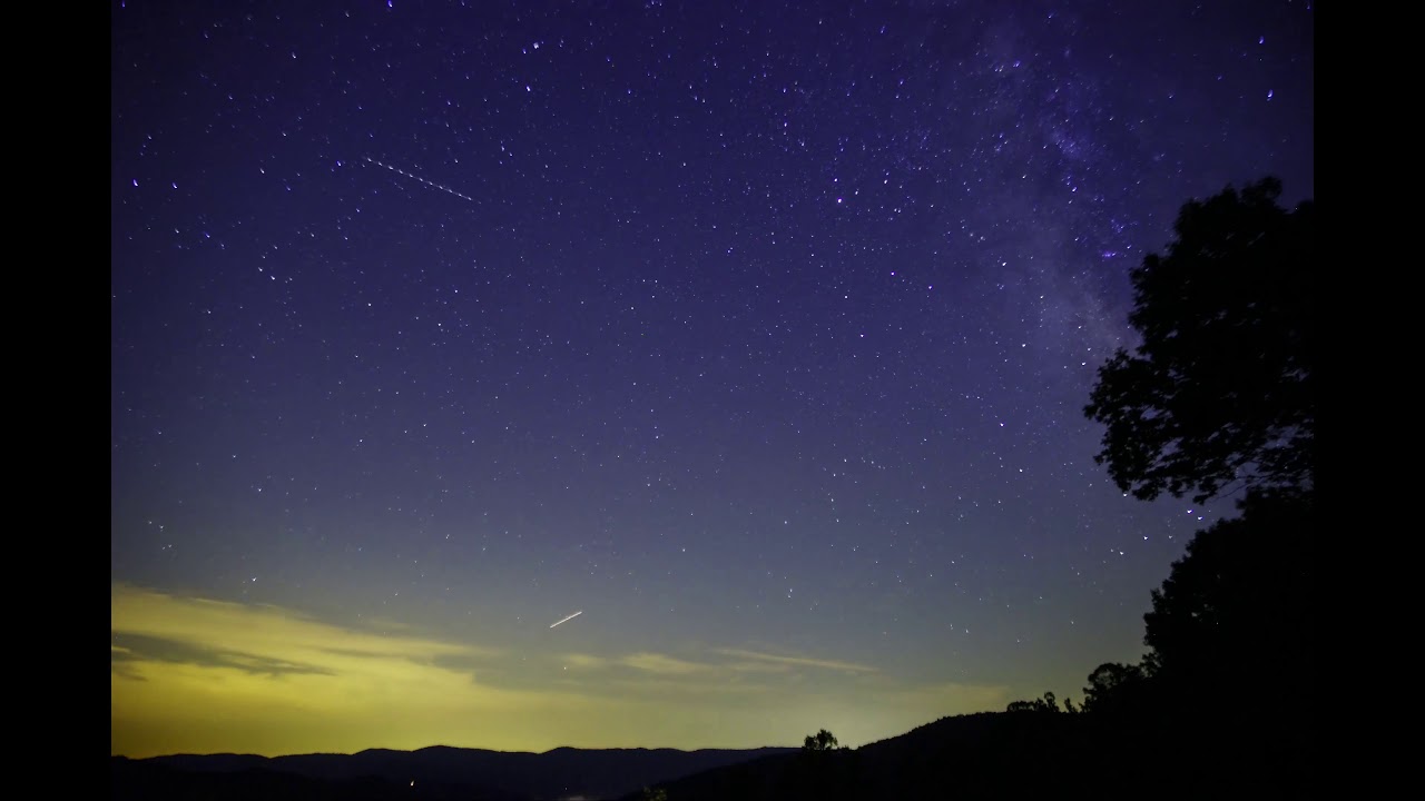 Night Sky on Powder Horn Mountain, North Carolina - YouTube