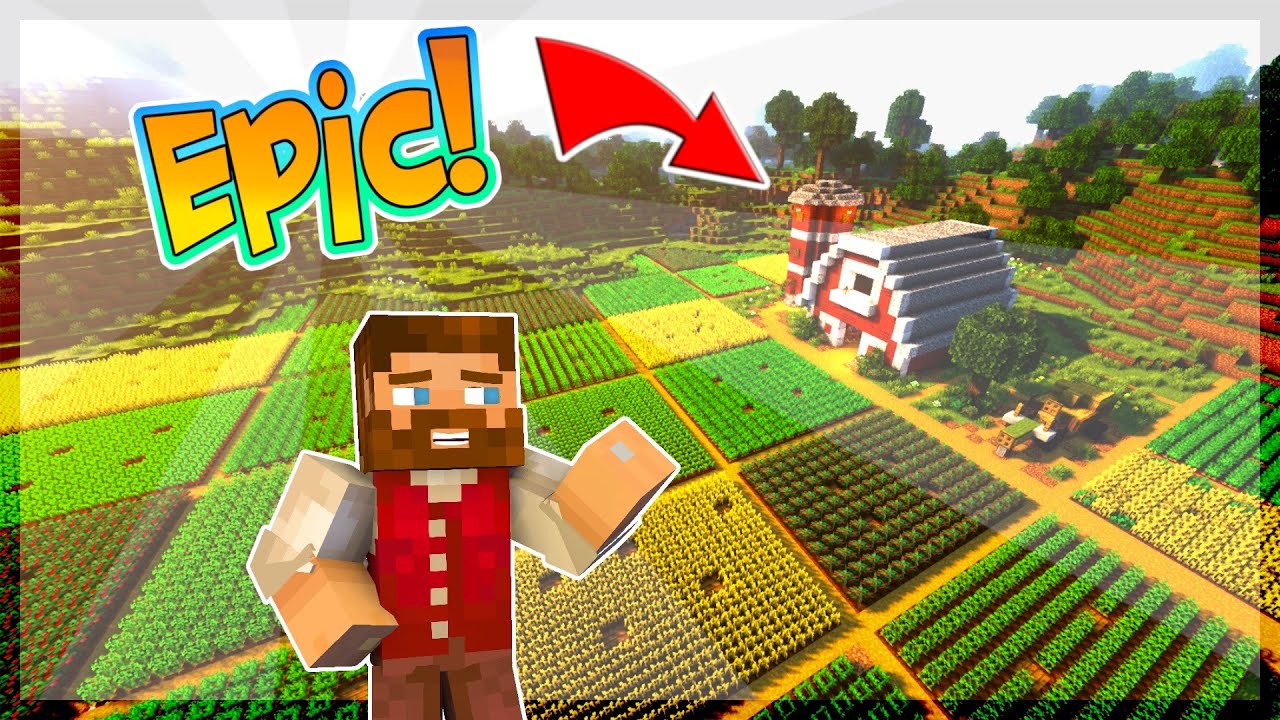 I Built a HUGE CROP FARM in Minecraft Survival 1.19 [#3] - YouTube