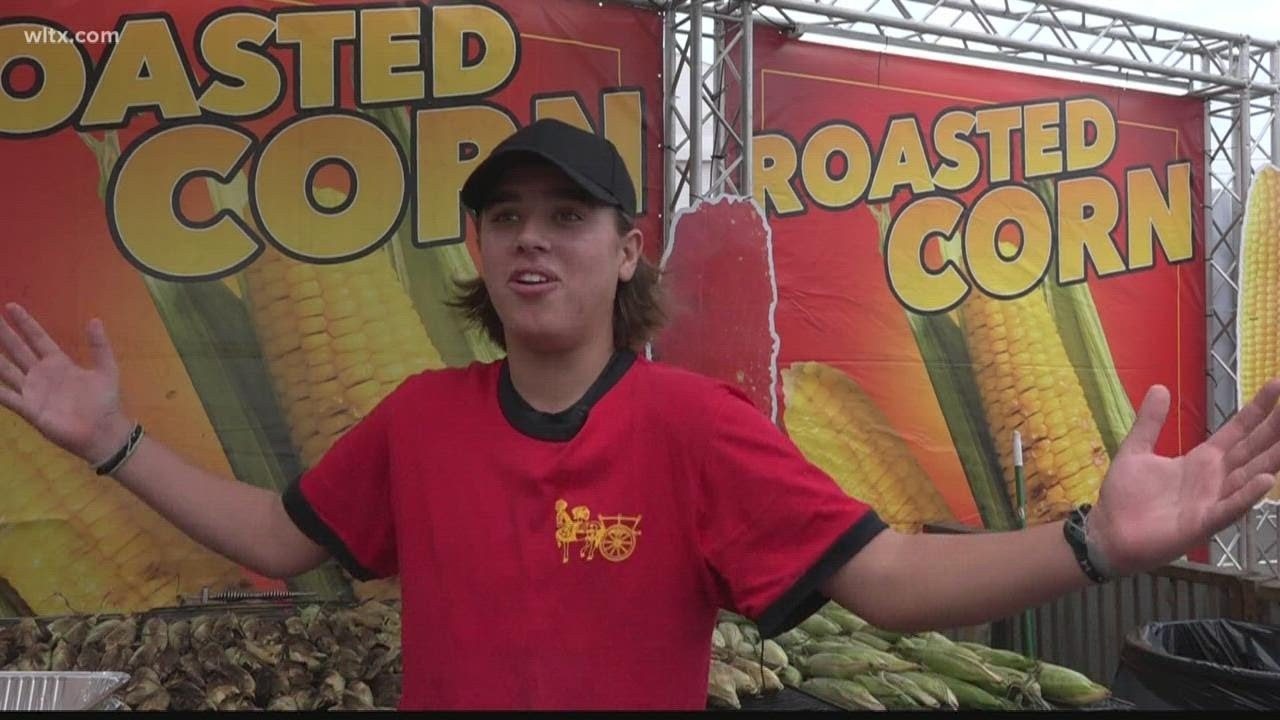 Roasted corn a big hit at the South Carolina State Fair - YouTube