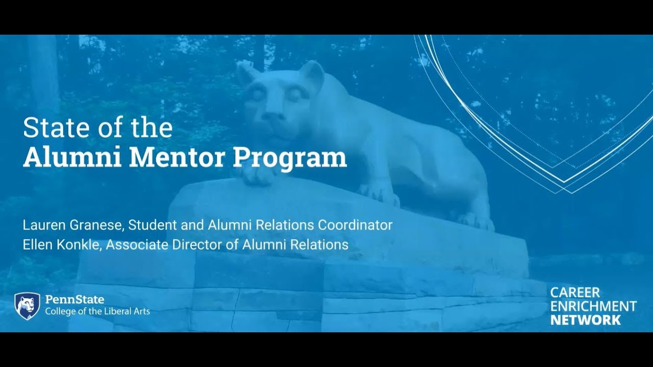 State of the Alumni Mentor Program - April 2022 (Alumni Mentor Program ...