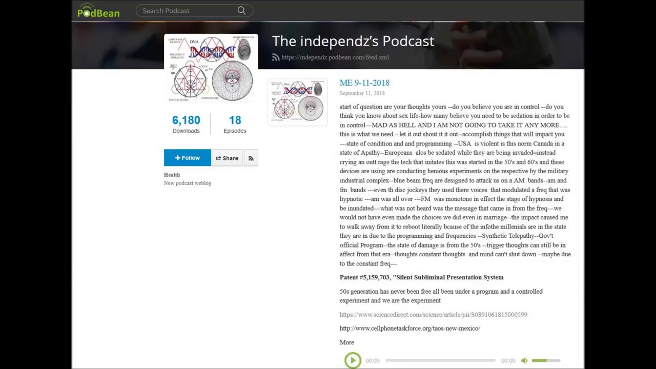 Synthetic Telepathy - Blue Beam Frequency - Tony Pantalleresco Podcast ...