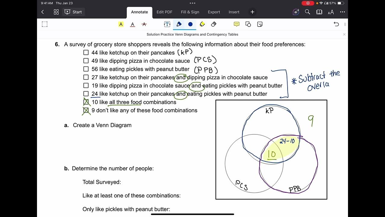 142 Venn diagram practice Q6 - YouTube
