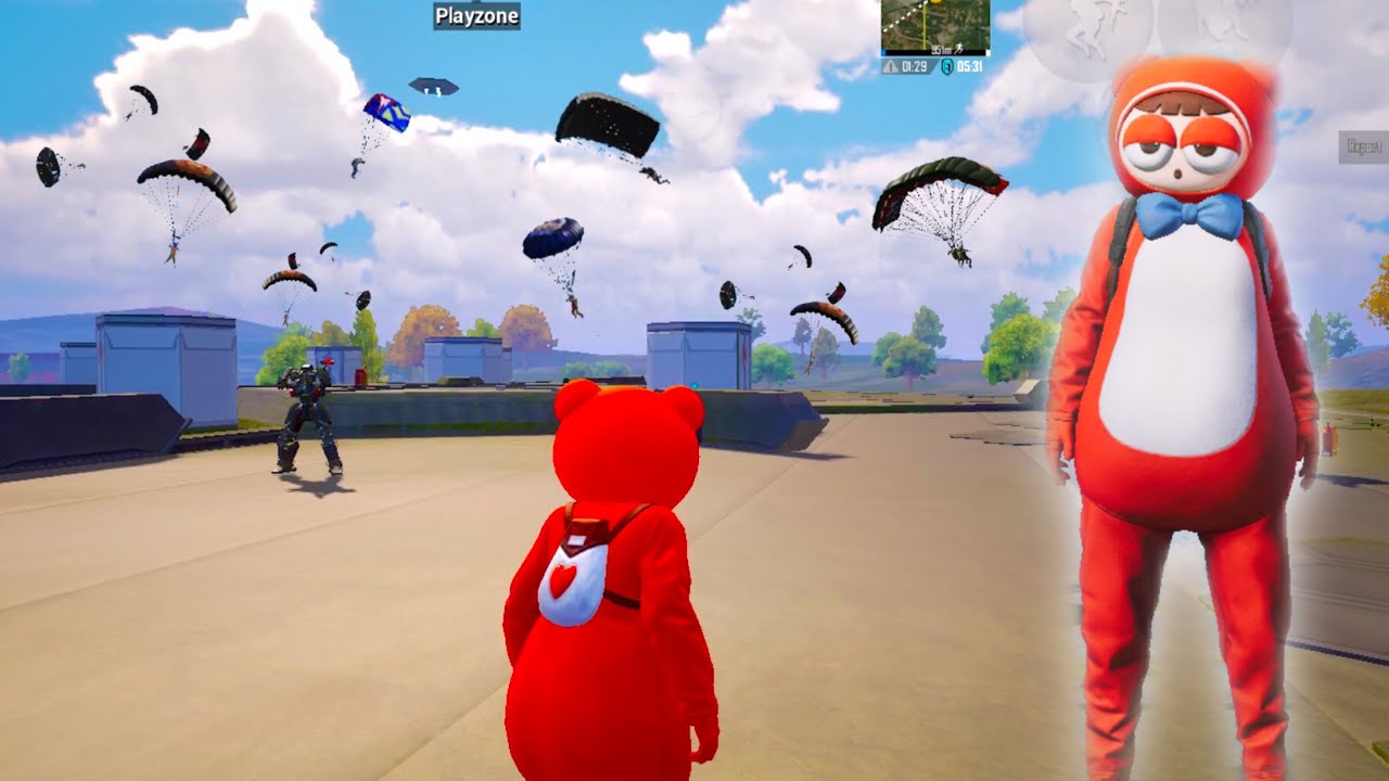 Playing with Full Cute Bazzi Set | PUBG MOBILE - YouTube