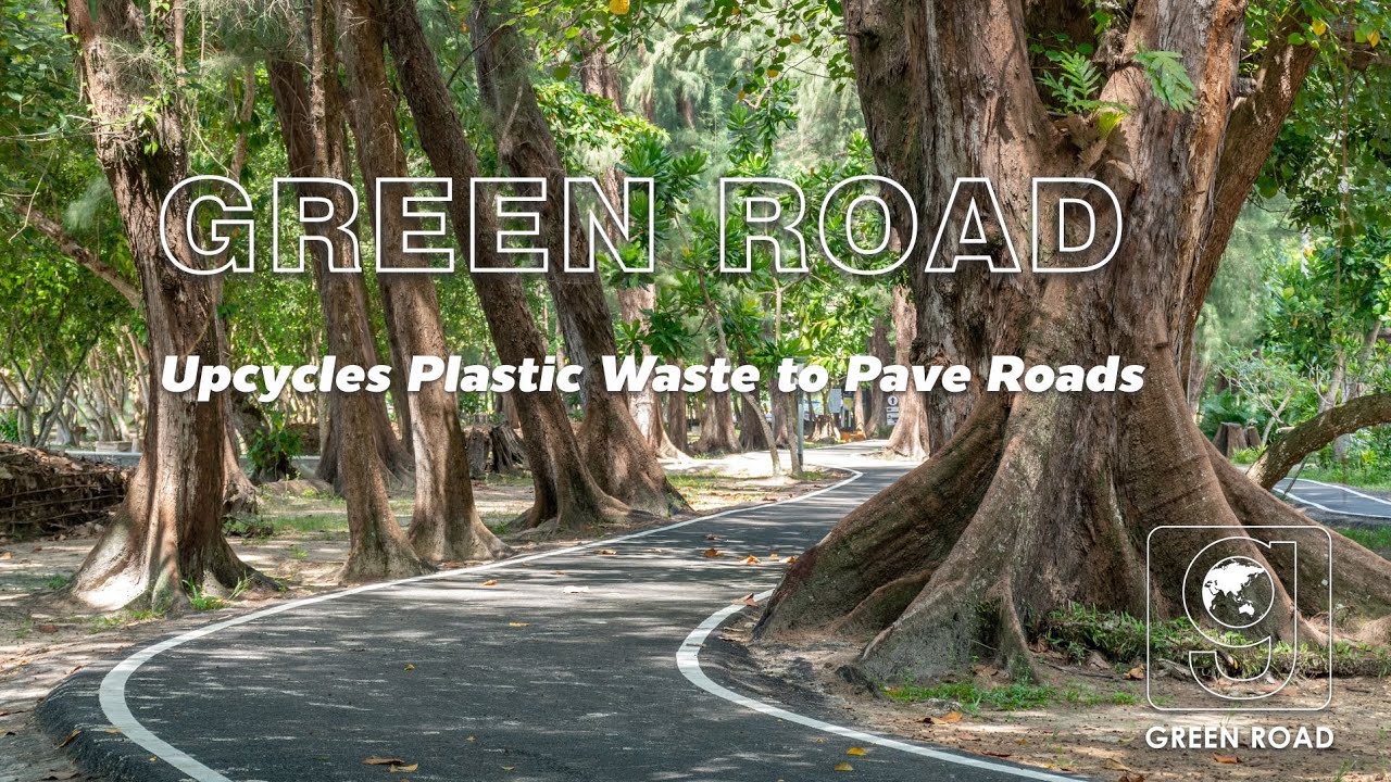 Green Road : Upcycling plastic waste to pave roads - YouTube