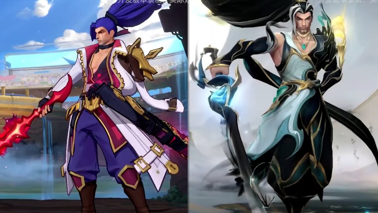 Yasuo Calligraphia VS Soul Fighter : Skin Comparison | Wildrift - YouTube