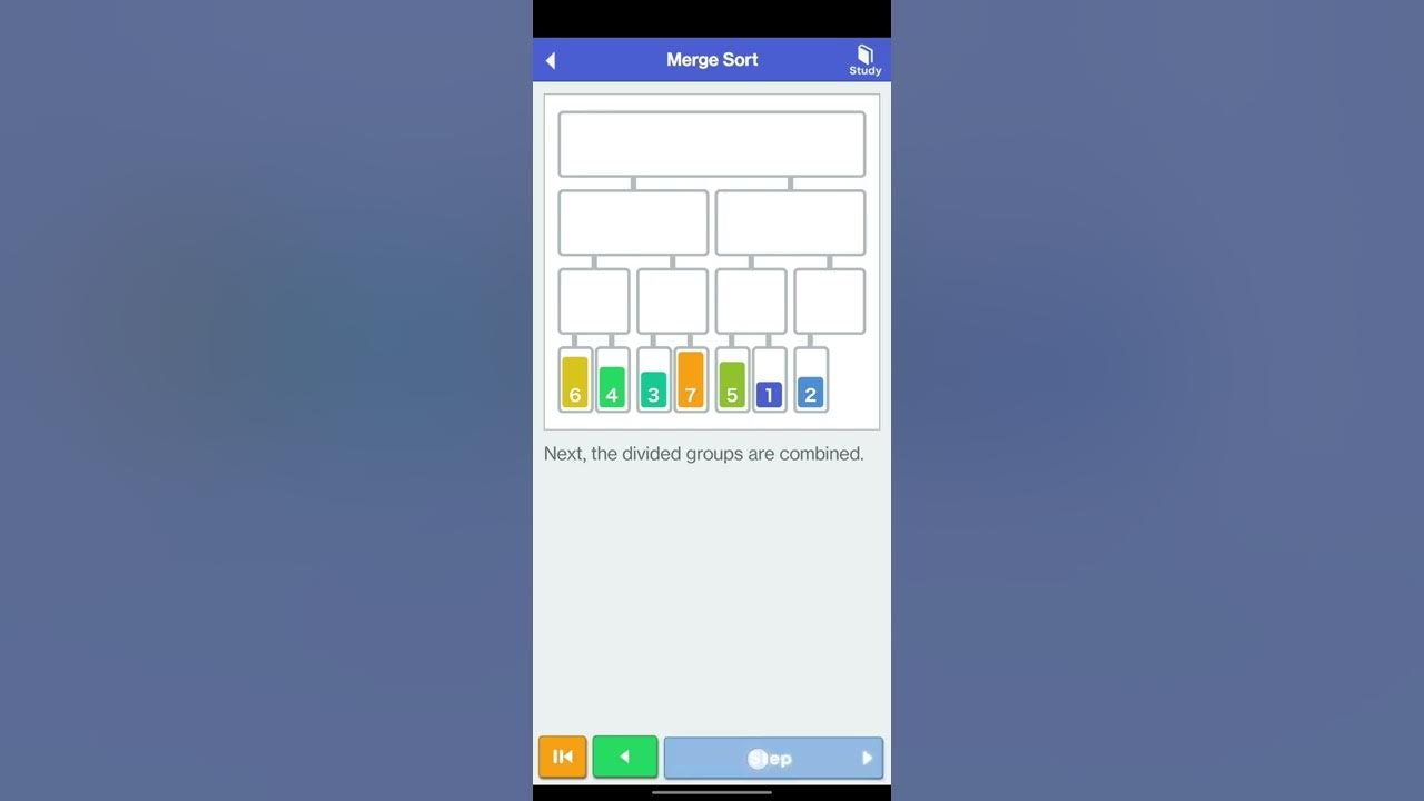 merge sort animation - YouTube