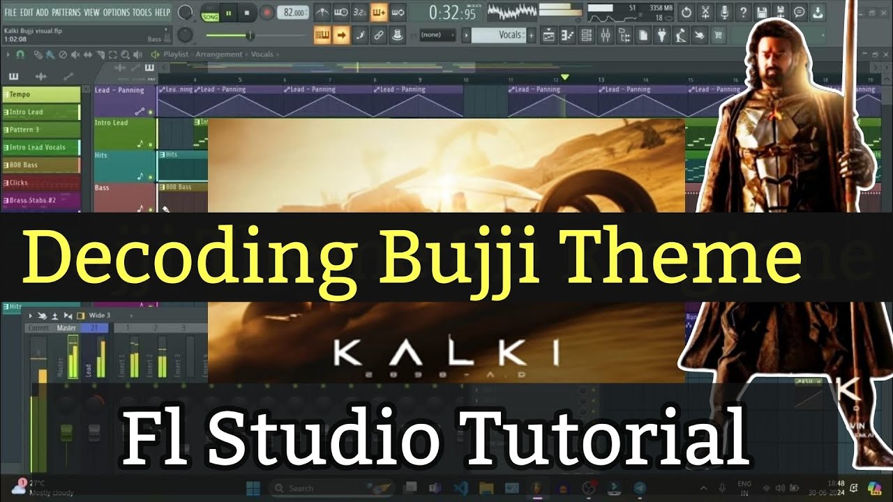 #kalki Bujji Theme | Fl studio tutorial | #prabhas | Santosh Narayan ...
